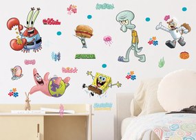 Dětská samolepka na zeď Spongebob Bikini Bottom | 42.5 x 65 cm | DDKM1681