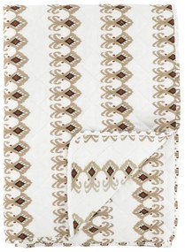 Krémový přehoz Paisley vzor Aix Quilt - 130*180 cm