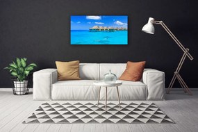 Obraz na plátně Moře Architektura 140x70 cm