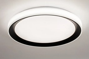 Stropní stmívatelné LED svítidlo do obýváku Omega One Black RGB