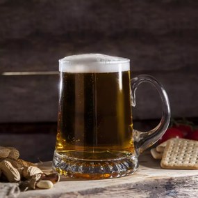 Dekorant Ručně foukaný půllitr na pivo 500 ml 1KS