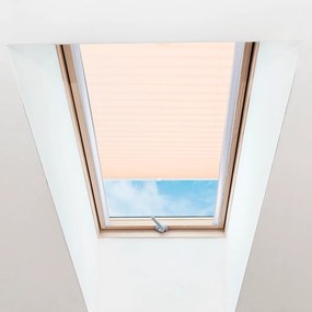Roleta Plisé na střešní okna, Průsvitná, Krémová, P 003 , 20 x 140 cm