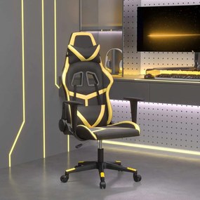 vidaXL Herní židle umělá kůže [3143672] Barva: Černý a zlatý