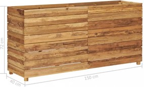 Zahradní truhlík teakové dřevo Dekorhome 50x40x72 cm