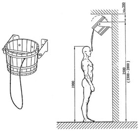 Sawo polévací vědro do sauny cedr