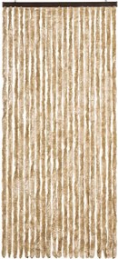 Závěs proti hmyzu béžový 90 x 200 cm Chenille 315136