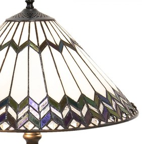 Tiffany stolní lampa Xander – 40x62 cm