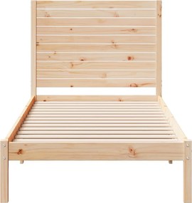 Prodloužený rám postele bez matrace 90 x 220 cm masivní dřevo 3309309