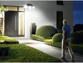 LED Solární lampa – s pohybovým a soumrakovým senzorem