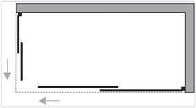 FORTE Vanová zástěna VASCA VELA Rozměr A - 180 cm, Rozměr B - 70 cm, Výplň - Polystyrol 2,2 mm (acrilico) - BSVVE7018P