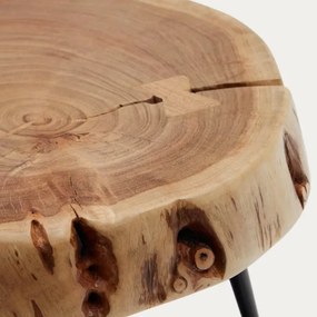 Dřevěný odkládací stolek Kave Home Eider 45 cm