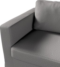 Potah na pohovku IKEA  Karlstad 3-místná, nerozkládací, dlouhý barva šedá látka pletený vzor