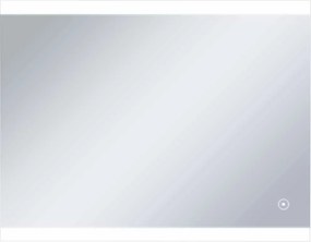 Koupelnové zrcadlo s LED světly a dotykovým senzorem 80 x 60 cm 144733