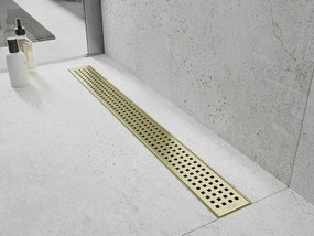 Mexen Flat M08 krytka pro liniový odtok 50 cm, zlaté kartáčované - 1A25050