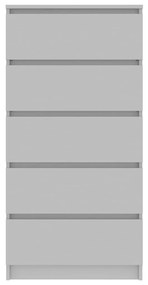 Příborník Fookne se zásuvkami - šedý | 60x35x121 cm