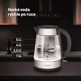 Lauben Glass Electric Kettle 17GG 8595724900375 Čirá