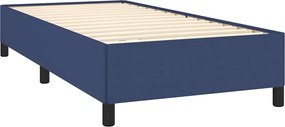 Box spring postel s matrací modrá 90x200 cm textil 3131407