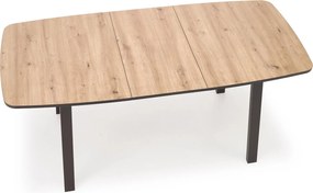 Rozkládací jídelní stůl Barril 130/170 cm dub artisan/černý