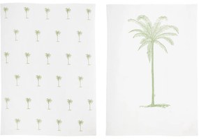 Set bavlněných kuchyňských utěrek Palm Tree - 2 ks Bloomingville