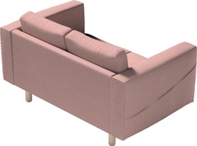 Potah na pohovku IKEA Norsborg 2-místná barva růžová látka pletený vzor