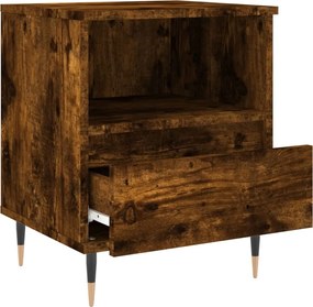 vidaXL Noční stolek 40 x 35 x 50 cm kompozitní dřevo [830614] Barva: bílá s vysokým leskem