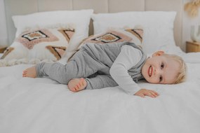 Sleepee Celoroční spací pytel s nohavicemi EUKALYPTUS, PUNTÍKY z bavlny Zvolte rozměr: M (3 - 4 roky)