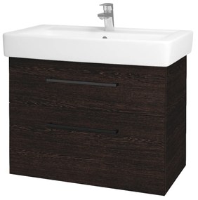 Dřevojas Koupelnová skříň Q MAX SZZ2 80 Varianta: D08 Wenge / Úchytka T06 / D08 Wenge