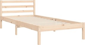 vidaXL Rám postele s čelem 90 x 200 cm masivní dřevo [3194816] Barva: medová hnědá