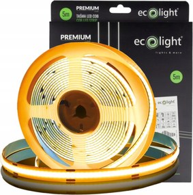 Led Páska Cob Digitální 5M 480LED 9W/M 810LM/M 12V Ecolight Teplá