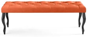 Lavice CHESTERFIELD 60x40 cm Oranžová