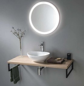 Aqualine Vega - Deska pod umyvadlo 145x45 cm, dub platin VG750