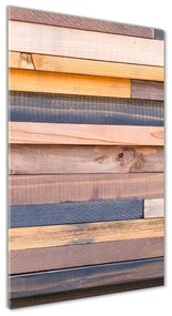 Wallmuralia Vertikální Foto obraz skleněný svislý Dřevěná stěna 50x100