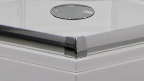 ARTTEC SMARAGD 90 x 90 cm - Parní sprchový box model 8 čiré sklo PAN01288