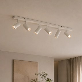 Moderní stropní svítidlo béžové 100cm 6-světel nastavitelné - Renna