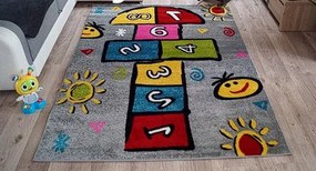 HU Vícebarevný dětský koberec „Kids – skákací hra“ Rozměr: 60x100 cm