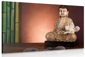 Obraz meditující Budha - 120x80 cm