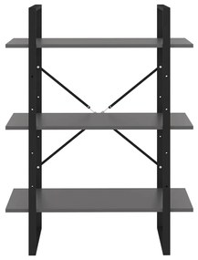 vidaXL Marketos Knihovna šedá 80 x 30 x 105 cm dřevotříska
