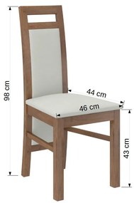 Dřevěná židle K34 Hlavní barva: Sonoma