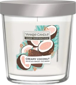 Yankee Candle Vonná svíčka ve skle Home Inspiration Creamy Coconut, 200 g