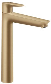 Hansgrohe Talis E, vysoká umyvadlová baterie 240 s odtokovou soupravou s táhlem, kartáčovaná bronzová, 71716140