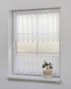 Vitrážková záclona žakárová Floral H.60 cm na metry
