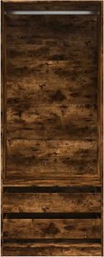 Šatní skříň kouřový dub 80 x 50 x 200 cm kompozitní dřevo 3307751