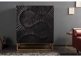 Massive home | Černá designová komoda 100 cm Scorpion mango