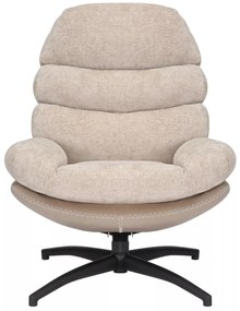 Otočné designové lounge křeslo GISELLE béžové