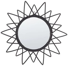 Nástěnné zrcadlo Alfonso (černá). 1077699