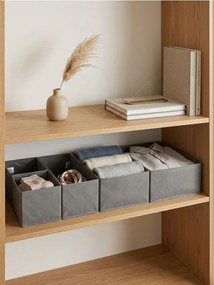 Sinsay - 5 pack skládacích organizérů do skříně - šedá