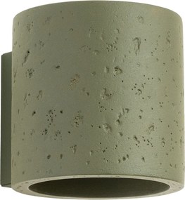 Sollux Lighting Nástěnná lampa ORBIS beton olivově zelená