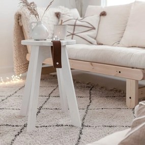 Bílé dřevo Odkládací stolek z borovicového dřeva Country  40 × 40 × 45 cm KARUP DESIGN