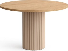 NW Kulatý jídelní stůl NESTORIO 4, 110 cm Barva/ dekor: Dub Sonoma, Barva nohy stolu: Kašmír