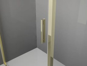 Mexen Exo, výklopný sprchový kout 160 x 95 cm, čiré sklo, zlatá, 819-160-095-50-00